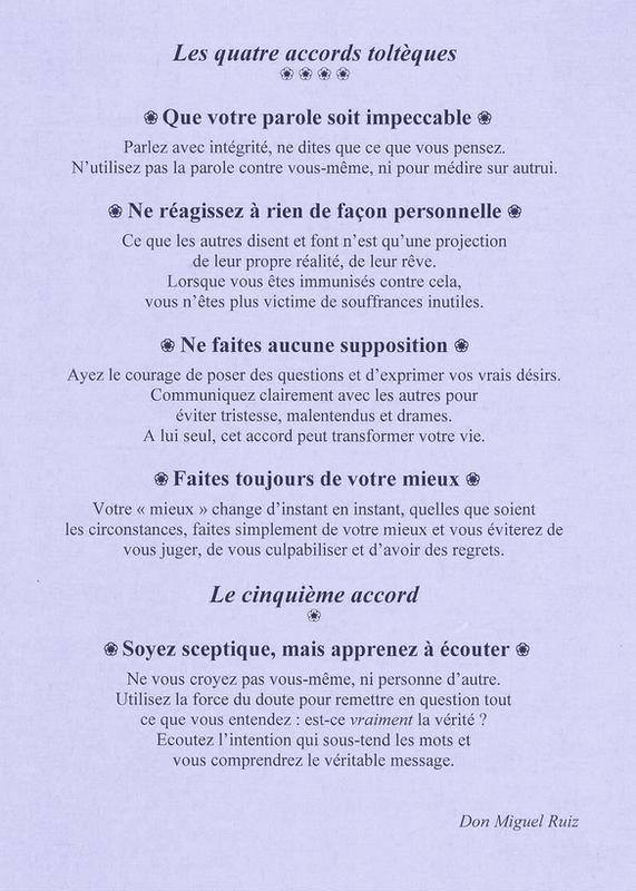 Les accords Toltèques - MND-Coaching - Aix en Provence